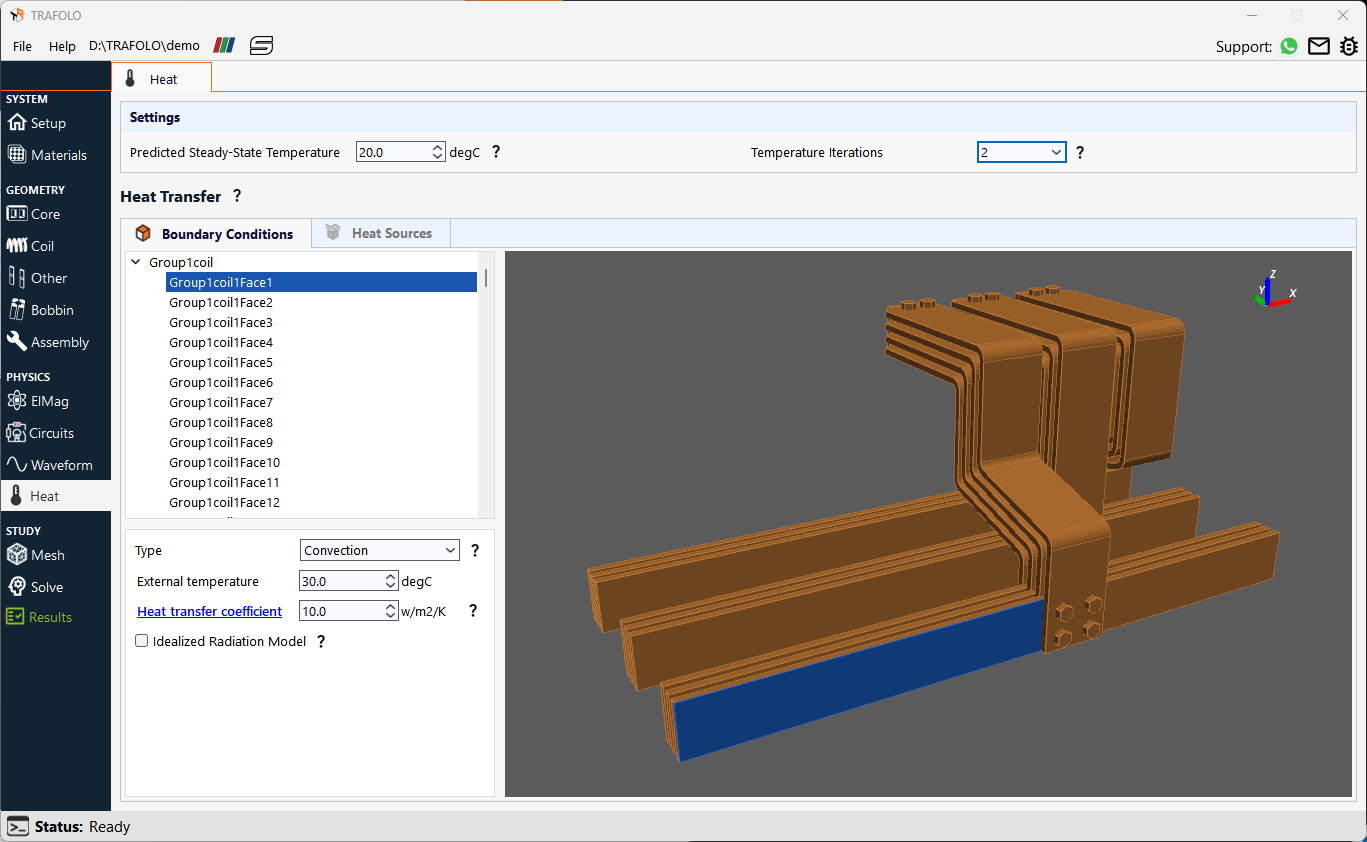 Heat – TRAFOLO simulation software