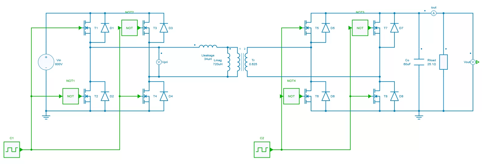 Dual Active Bridge Transformer – TRAFOLO simulation software