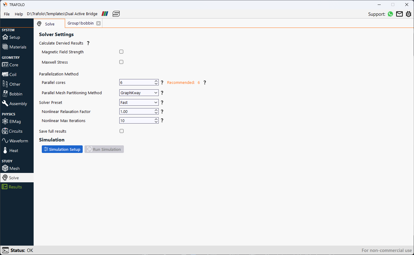 Dual Active Bridge Transformer – TRAFOLO simulation software